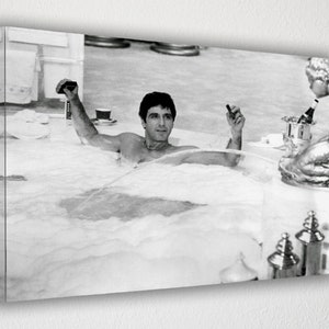 Scarface Jacuzzi Canvas Poster Wall Art Premium | Canvas High Quality ...