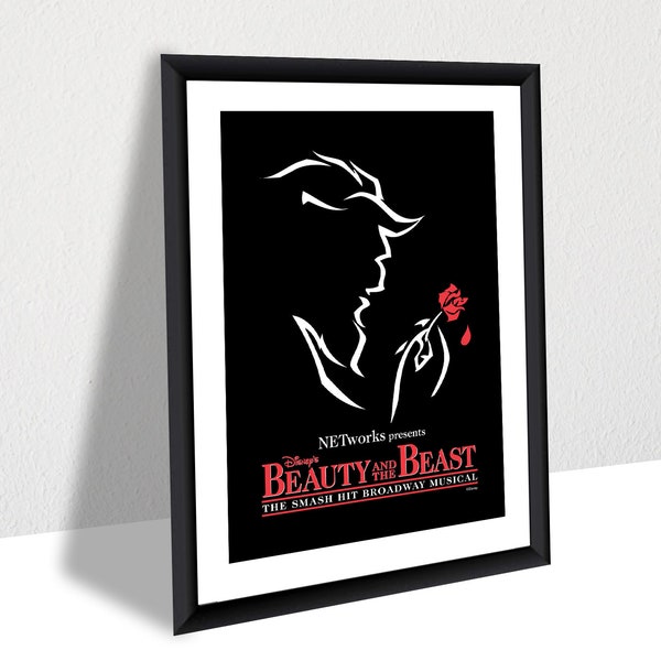 Beauty and the Beast Poster - Etsy