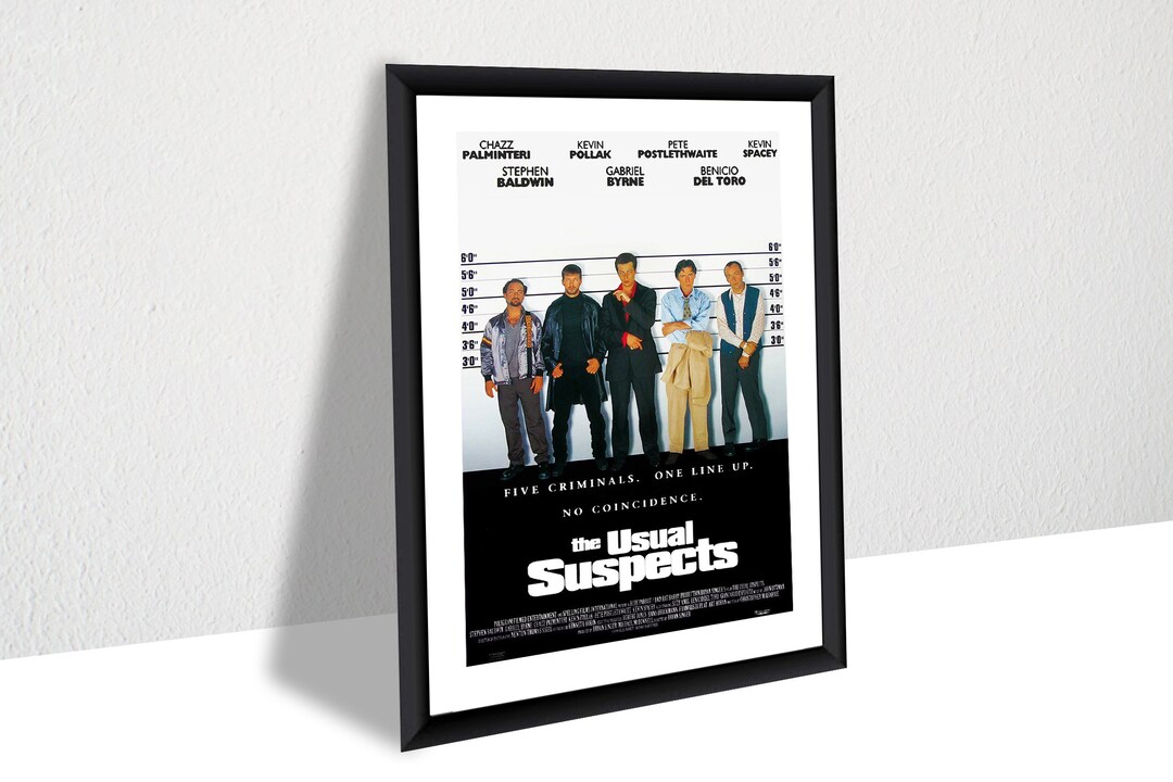 The Usual Suspects - Movie Poster- 1995 Canvas Poster, Wall Art, Wall ...