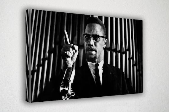 Malcolm X Canvas Poster Wall Art Premium Canvas High Quality - Etsy