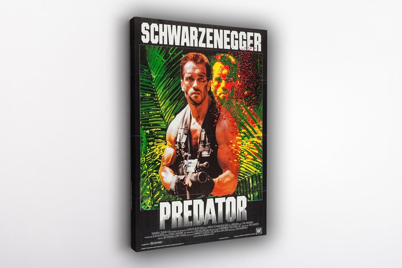 Predator Movie Poster 1987 Canvas Poster Wall Art Wall - Etsy