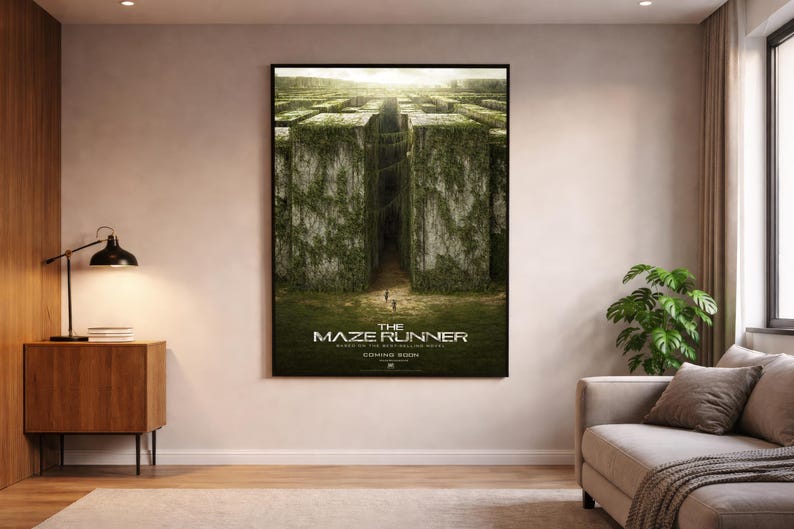 The Maze Runner Movie Poster | Sci-fi Action Wall Art | Dystopian Film ...