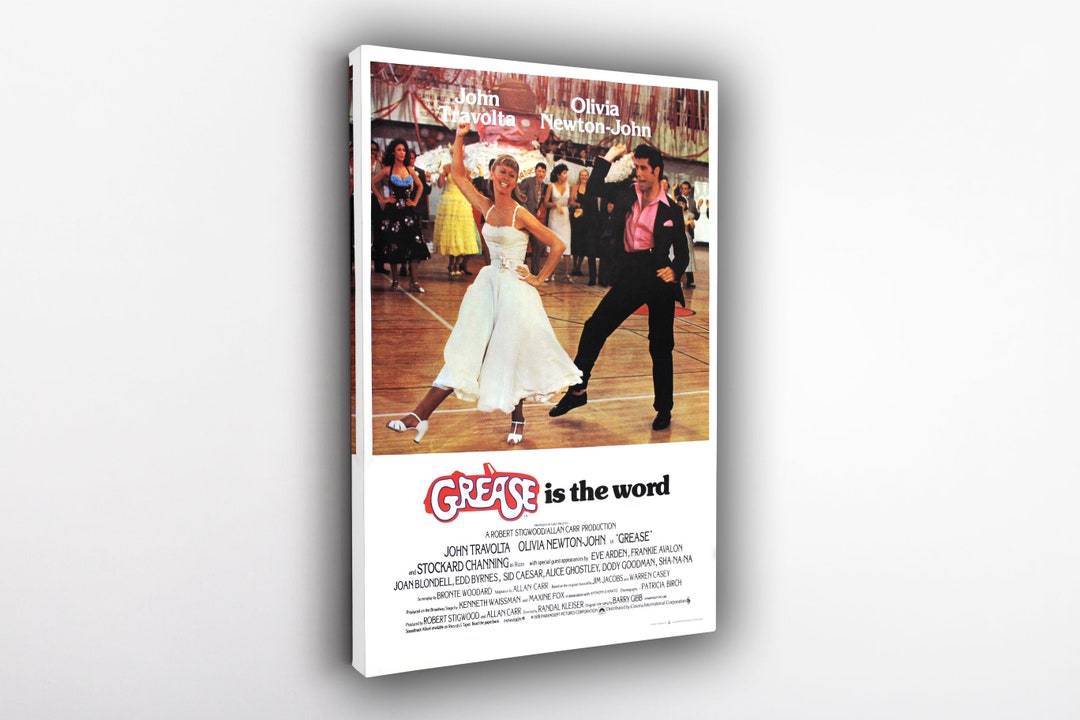 Grease - Movie Poster - 1978 Canvas Poster, Wall Art, Wall Decor ...
