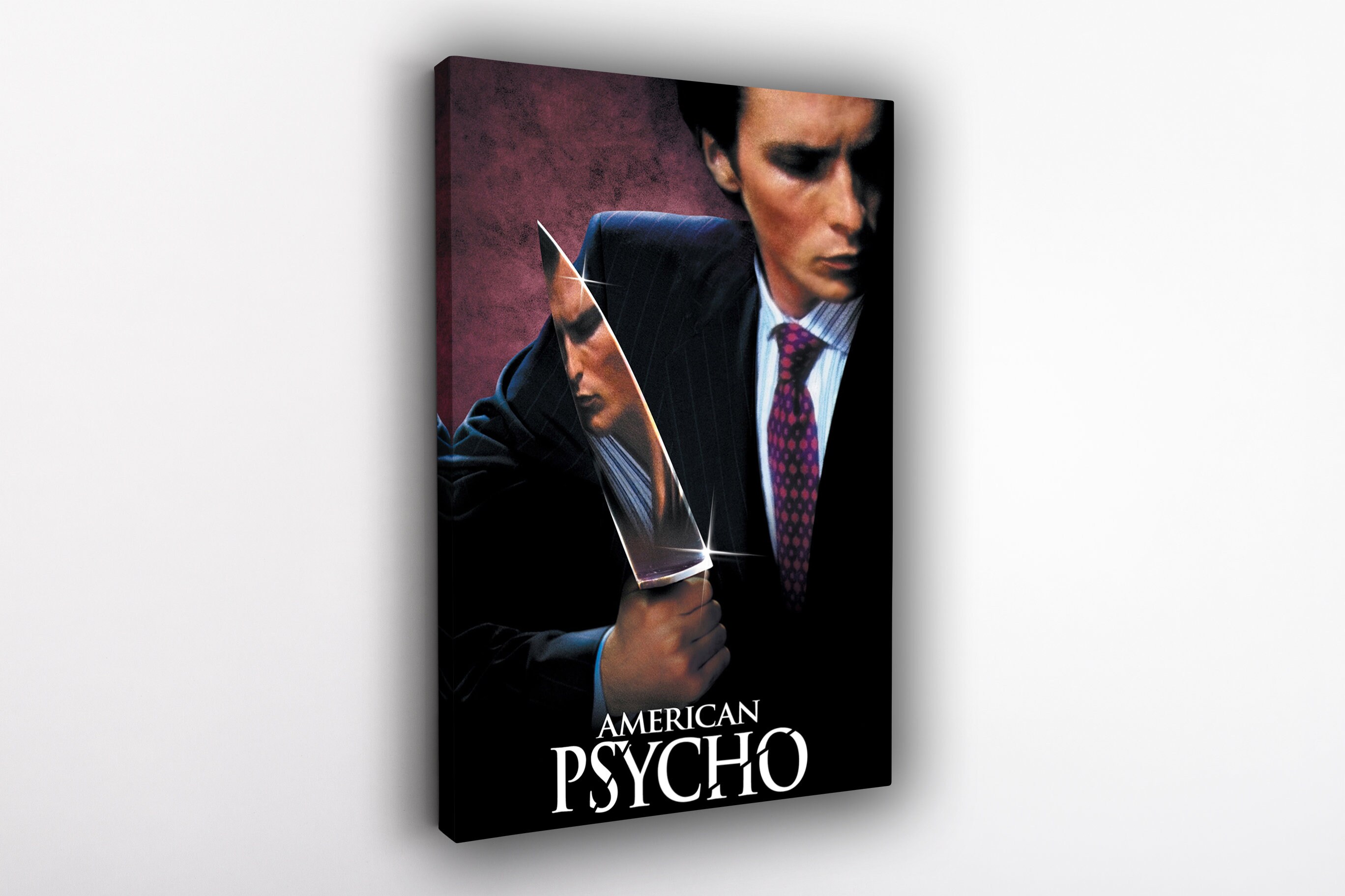 American Psycho Movie Poster No.1 2000 Canvas Poster Wall - Etsy