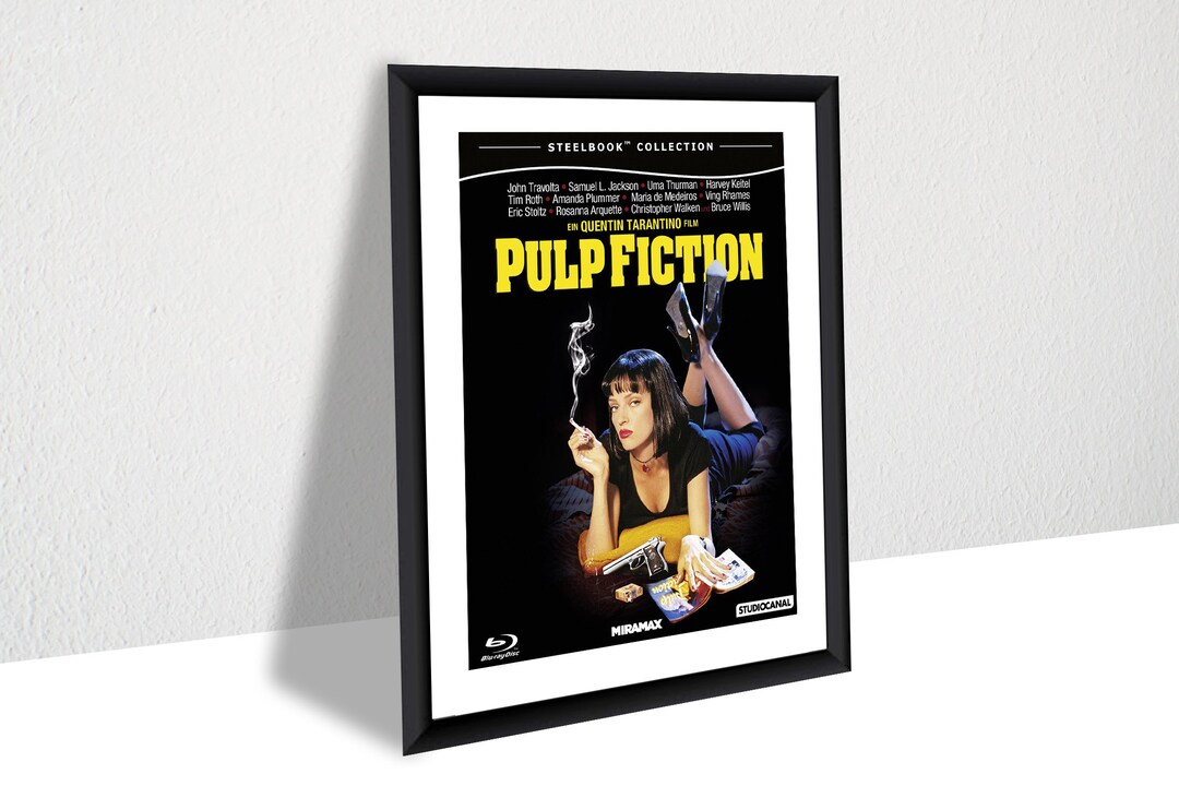 Pulp Fiction - Movie Poster - No.3 - 1994 Canvas Poster, Wall Art, Wall ...