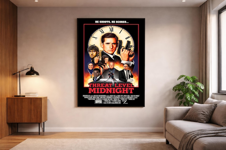 Threat Level Midnight Poster | the Office Wall Art | Michael Scarn ...