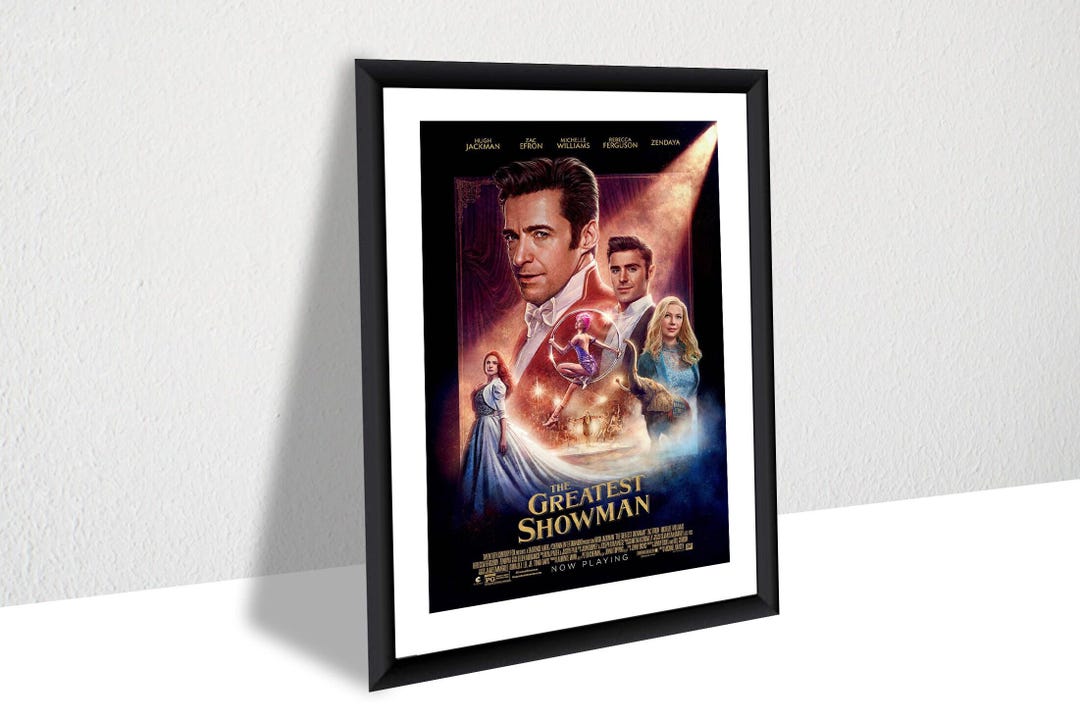 The Greatest Showman Wall Art, Hugh Jackman Circus Poster, Musical Film ...