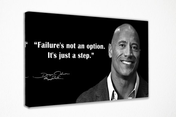 The Rock Poster Dwayne Johnson Canvas Poster No.6 Wall Art - Etsy