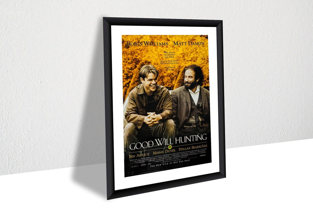 Good Will Hunting Movie Poster, Matt Damon Robin Williams Wall Art ...