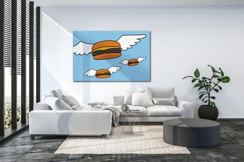 Bob’s Burgers Flying Burgers Poster – Animated TV Show Wall Art - Etsy