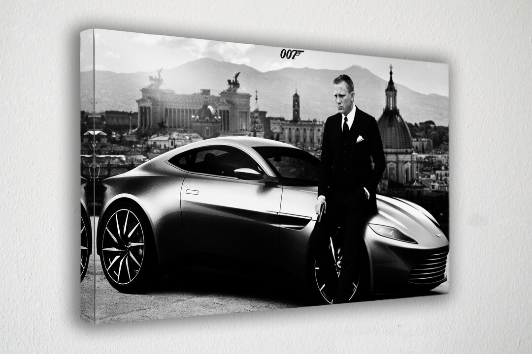James Bond Canvas Poster Wall Art Premium | Canvas High Quality Wall ...