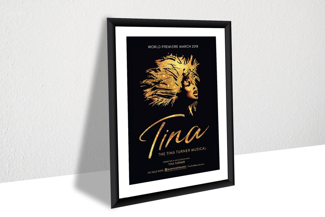 Tina Turner Musical Poster, Music Legend Wall Art, Broadway Tina Poster ...