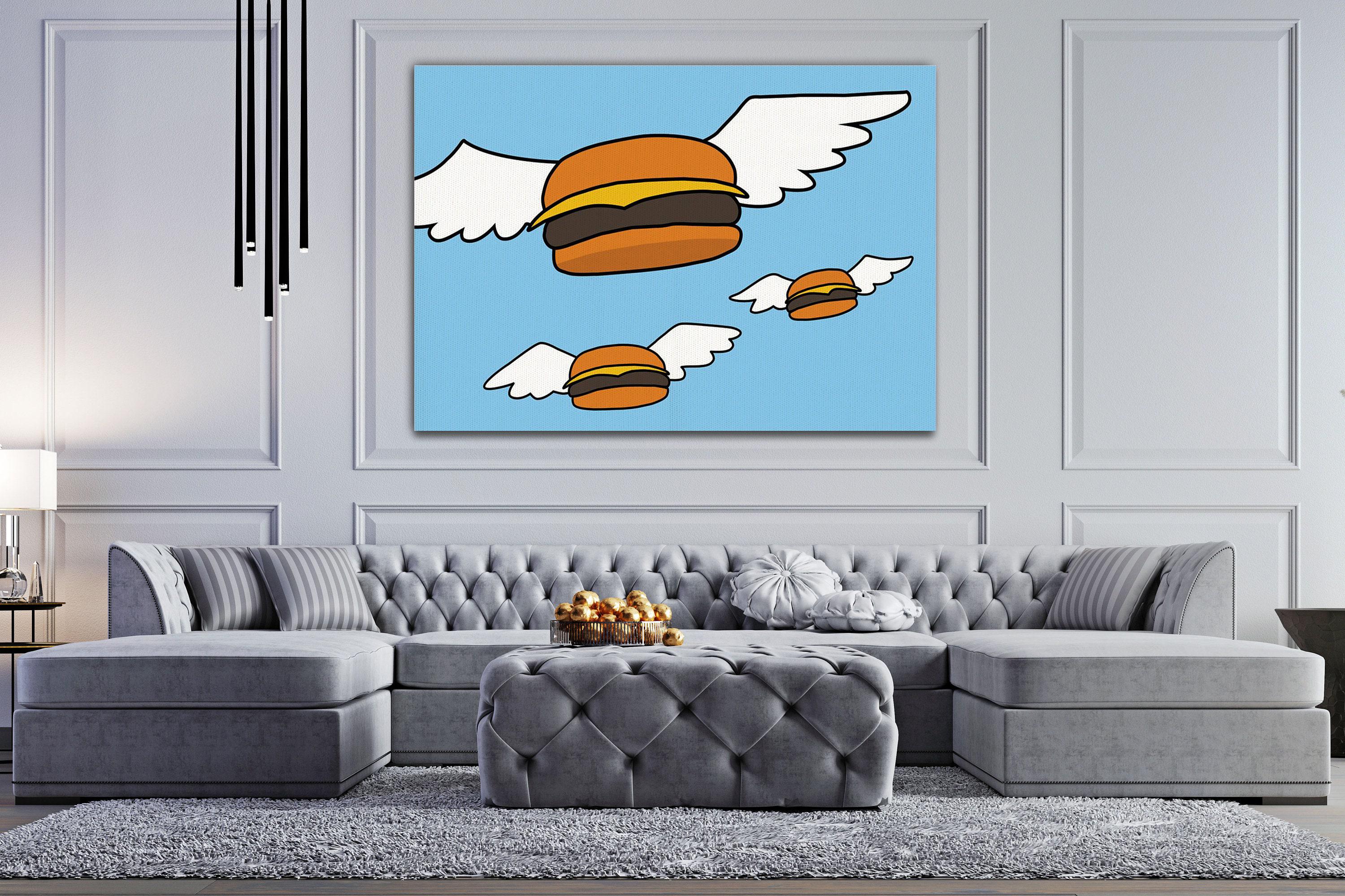 Bob’s Burgers Flying Burgers Poster – Animated TV Show Wall Art - Etsy