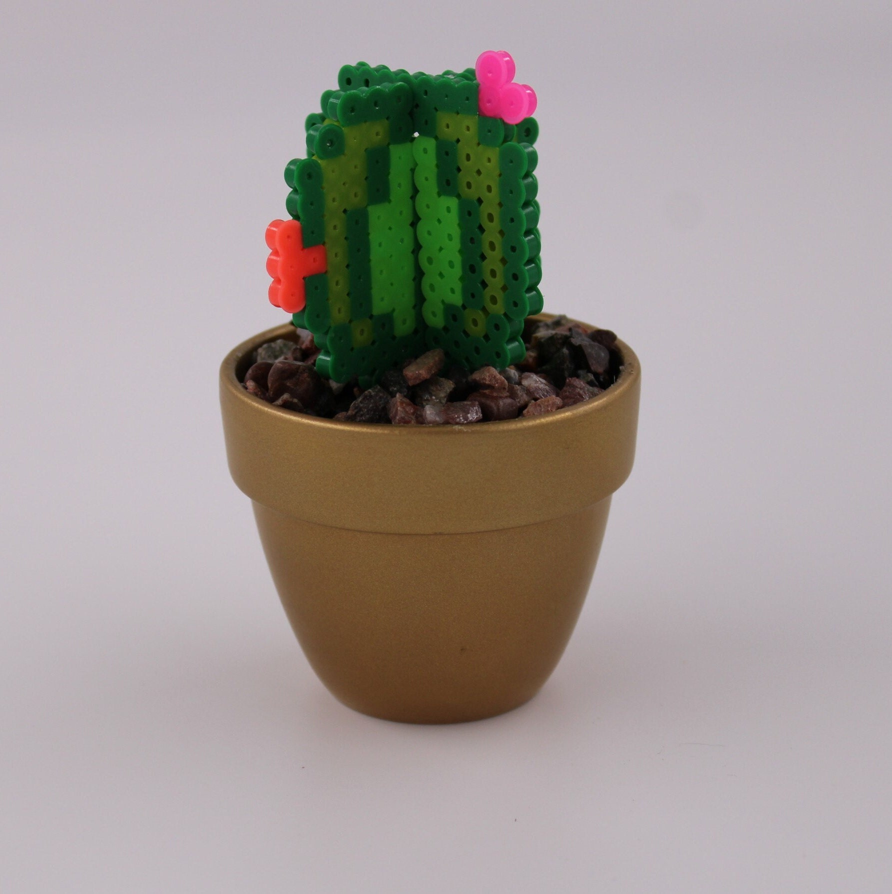 Handmade 3D Perler Potted Cactus Perler Art - Etsy