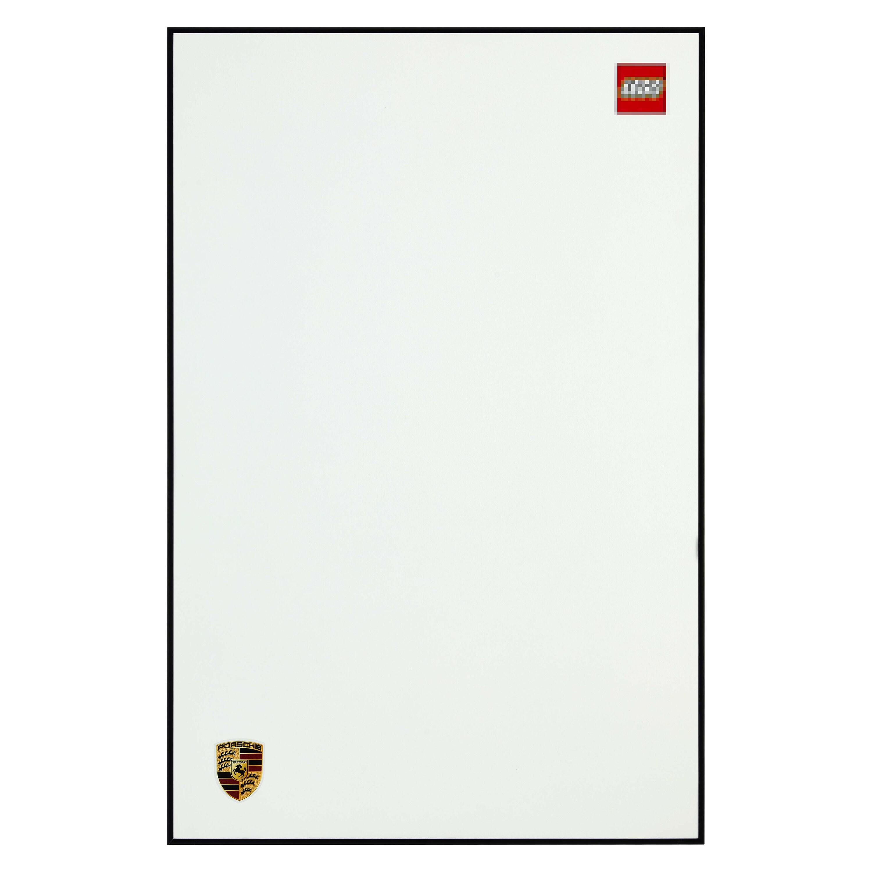 Classic Leather Wall Mount Display for LEGO® Technic™ Porsche White ...