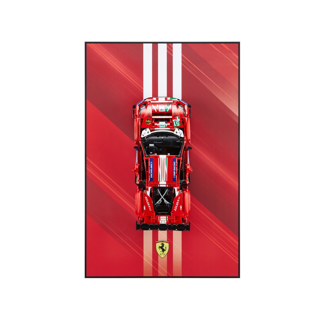 Lego Wall Mount Display for LEGO® Technic™ Ferrari Red LEGO® Car Frame ...