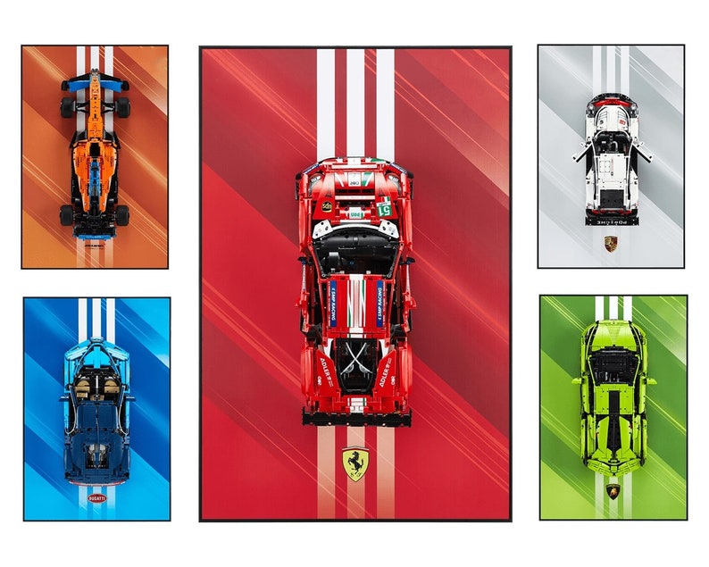 Lego Wall Mount Display for LEGO® Technic™ Mclaren Orange - Etsy