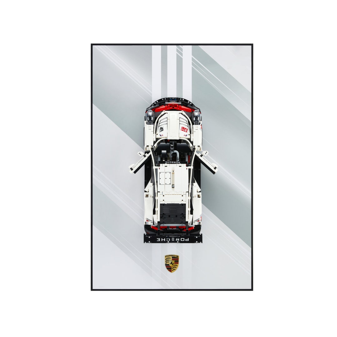 LEGO® Wall Mount Display for Technic™ Porsche White | LEGO® Car Frame ...