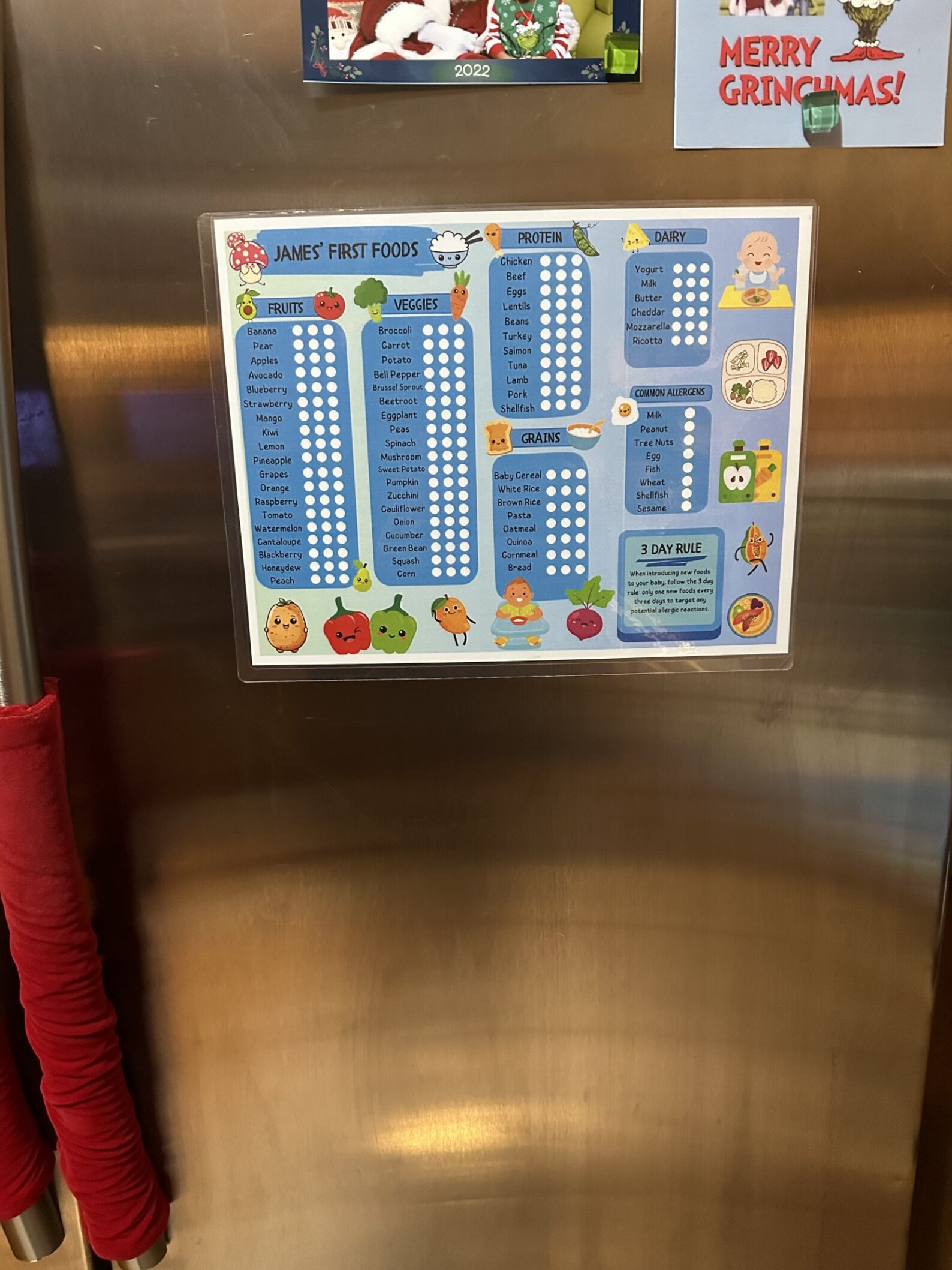 Personalized Cute Baby's First Foods Chart - Etsy
