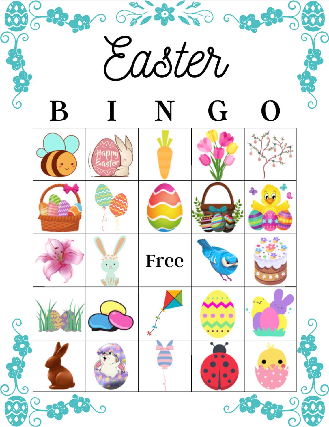 Easter Bingo - Etsy