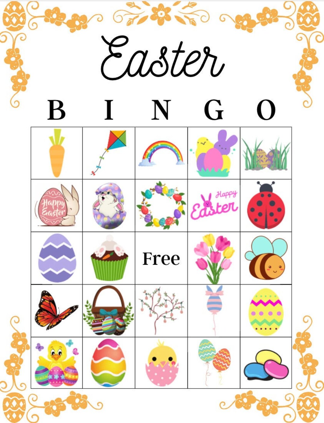 Easter Bingo - Etsy