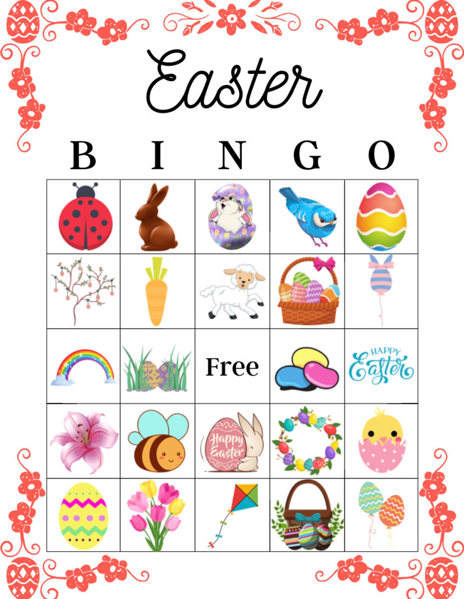 Easter Bingo - Etsy