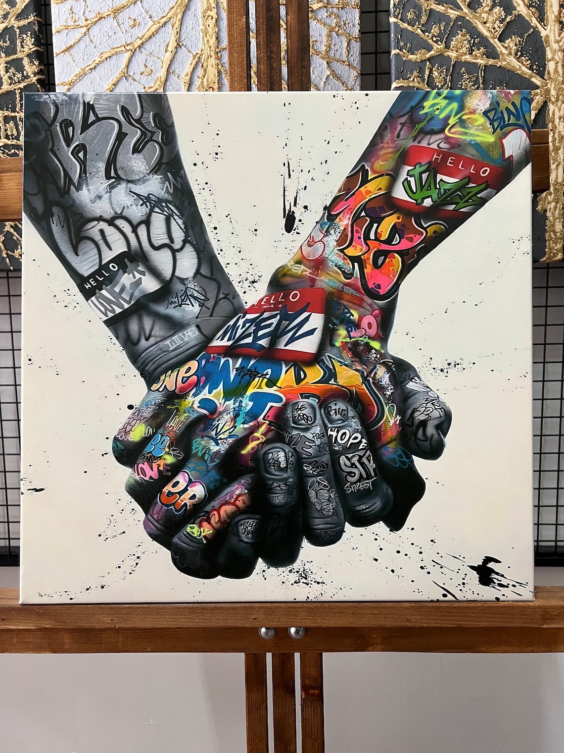 Banksy Hand Street Graffiti Canvasunity Hands Art Print - Etsy