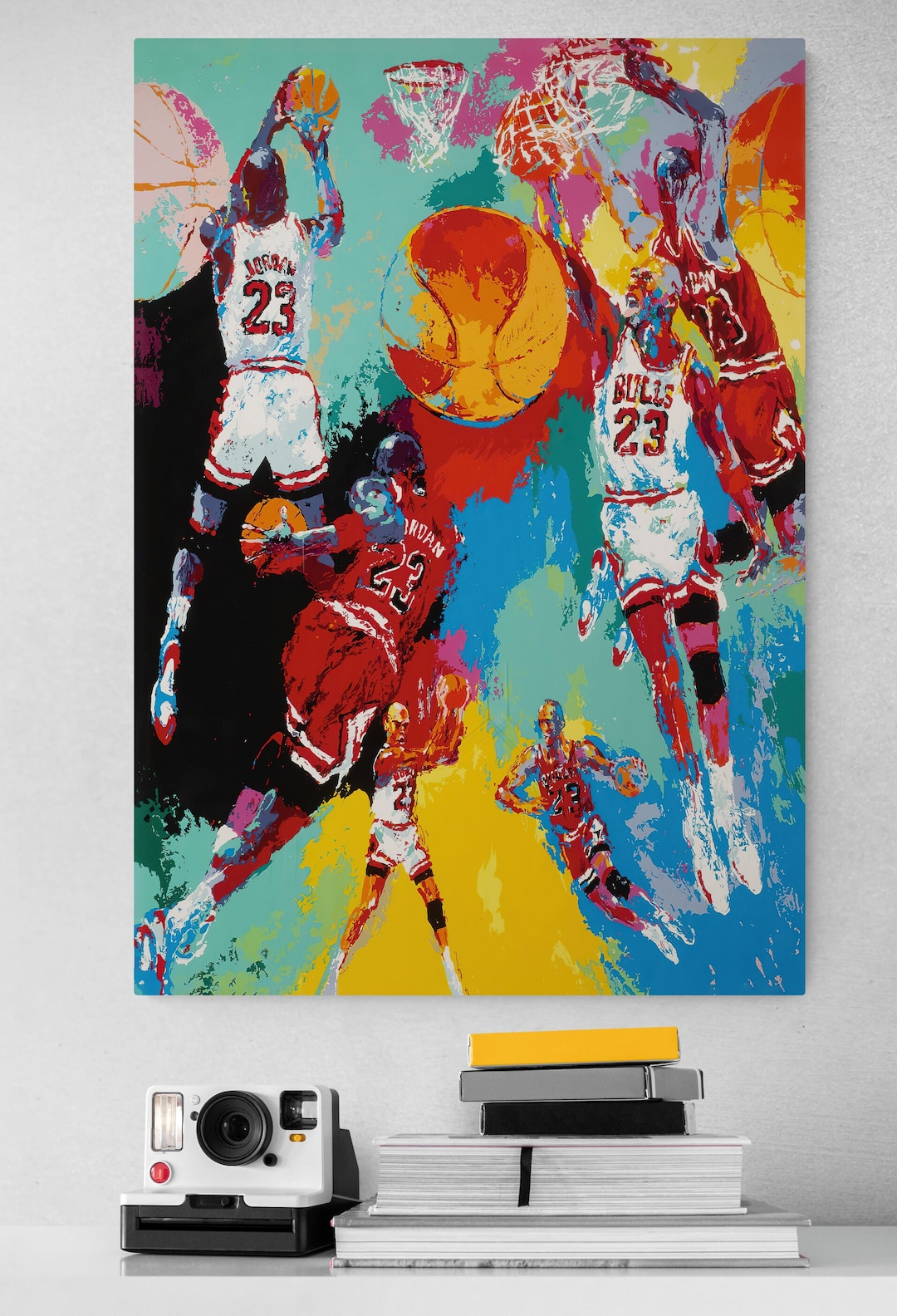Michael Jordan Canvas Art, Abstract Canvas Wall Art Canvas, Famous ...