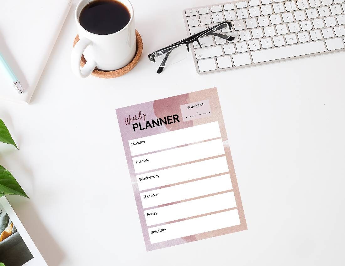 Printable Weekly Planner Week Planner PDF Digital Download - Etsy