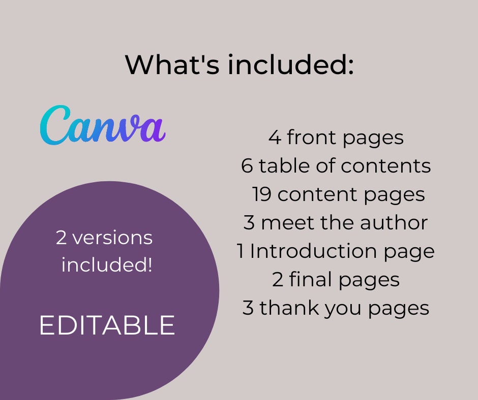 Ebook Canva Templates, Editable Workbook, Coach Lead Magnet, Opt-in ...