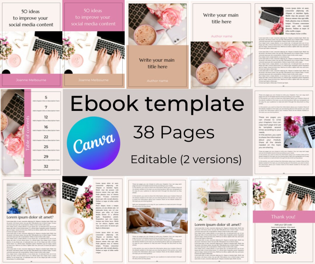 Ebook Canva Templates, Editable Workbook, Coach Lead Magnet, Opt-in ...