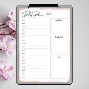 Printable Daily Planner PDF Digital Download A4 Size - Etsy