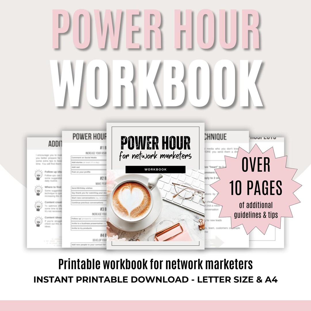 Daily Activity Tracker Network Marketing Planner Mlm Printable Power ...