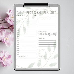 Printable Daily Planner PDF Digital Download A4 Size - Etsy