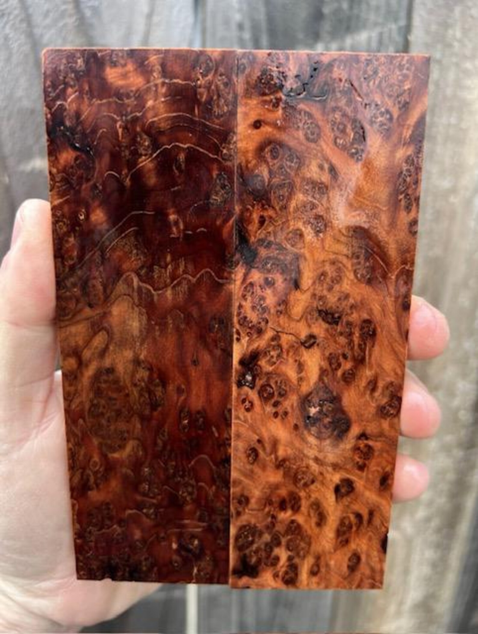 Stabilized Redwood Burl- Knife Scales - Etsy