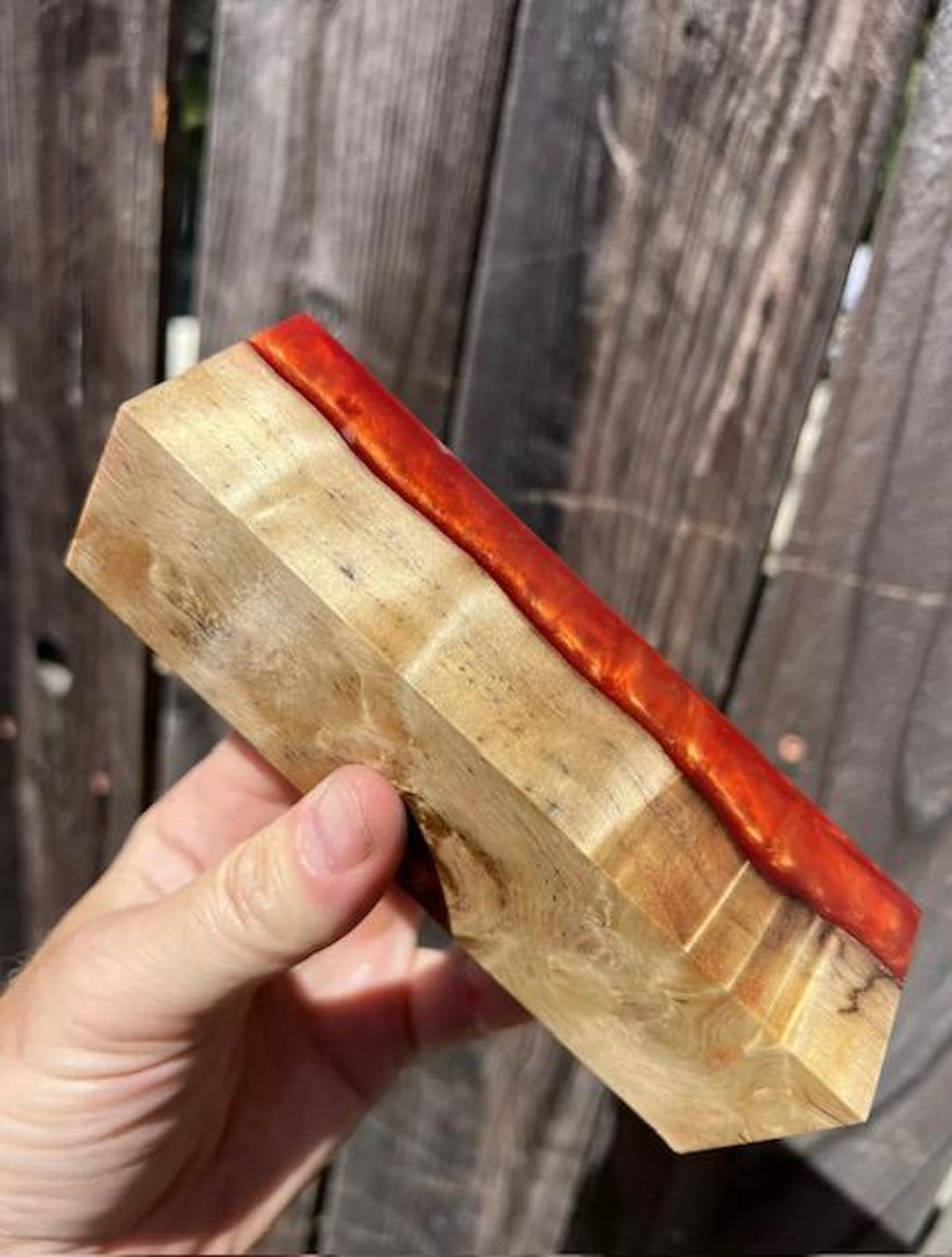 Stabilized Poplar Hybrid Resin, Duck Call, Knife Scales, Pen Blank - Etsy