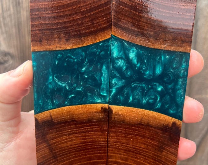 Stabilized Zelkova Hybrid Resin - Knife Scales - Etsy