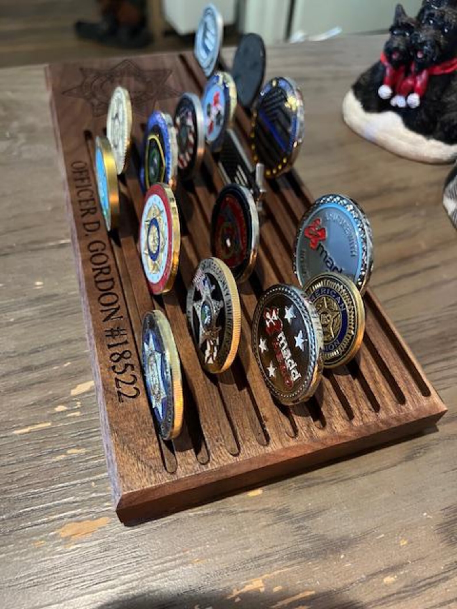 California Highway Patrol Personalized Challenge Coin Display Holder ...
