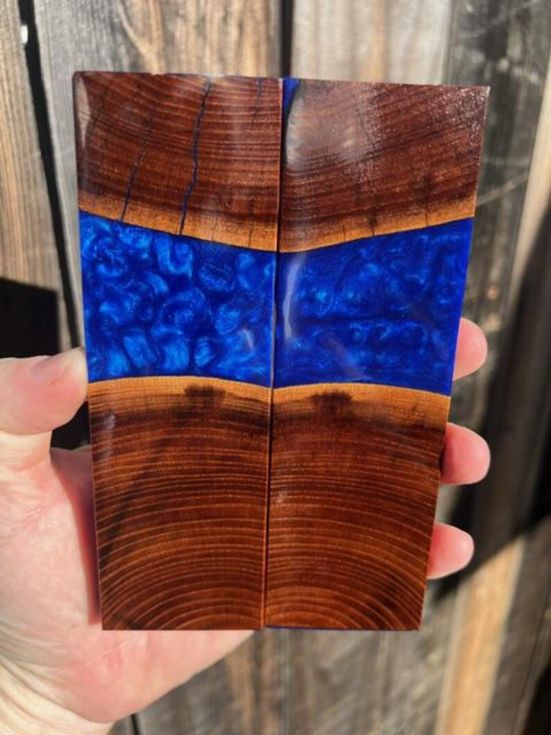 Stabilized Zelkova Hybrid Resin Knife Scales - Etsy