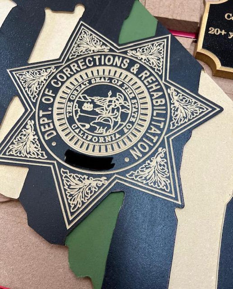 California Highway Patrol State Thin Blue Line Flag- Wall Decor, Police ...