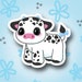 Lemon Cow Cute Waterproof Vinyl Sticker Journal, Laptop, Water Bottle ...