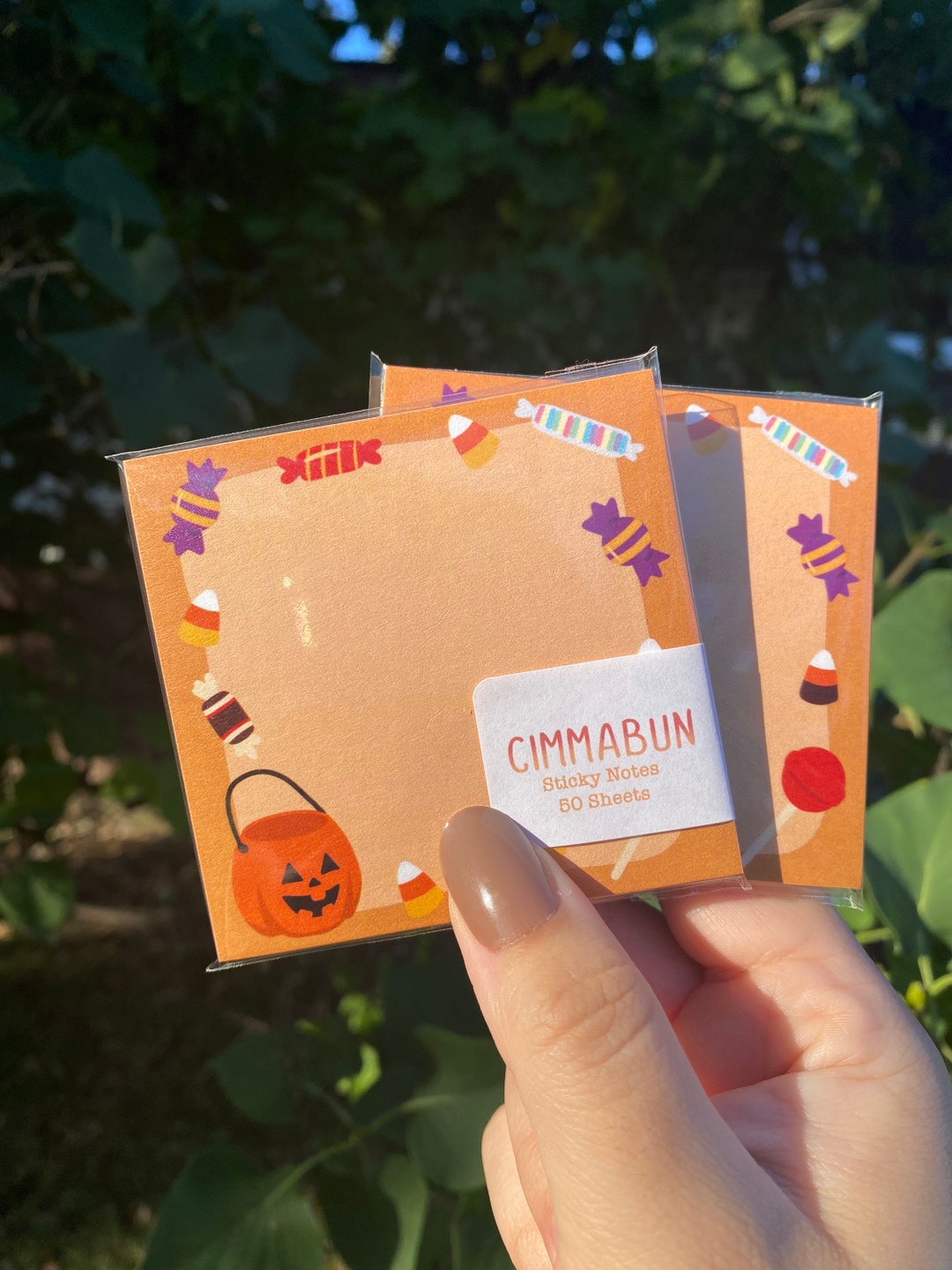Halloween Candy Cute Sticky Notes Post-its 50 Pages Stationery, Office ...