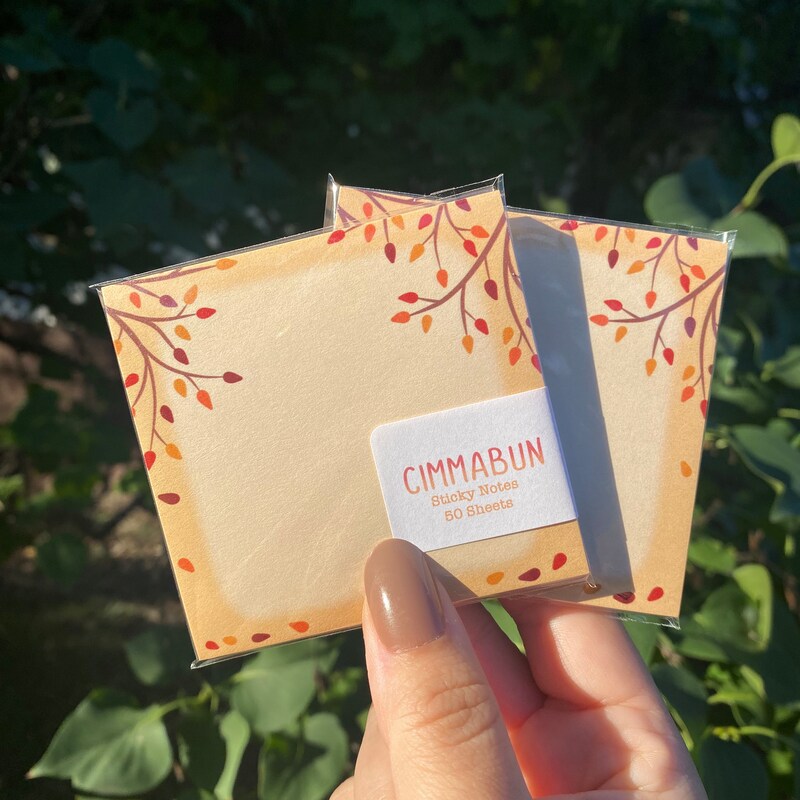 Leaf Sticky Notes - Etsy