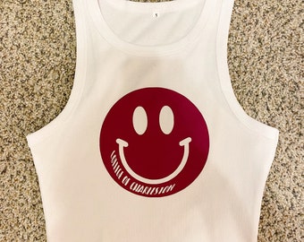 Smiley Face Tank Tops - Etsy