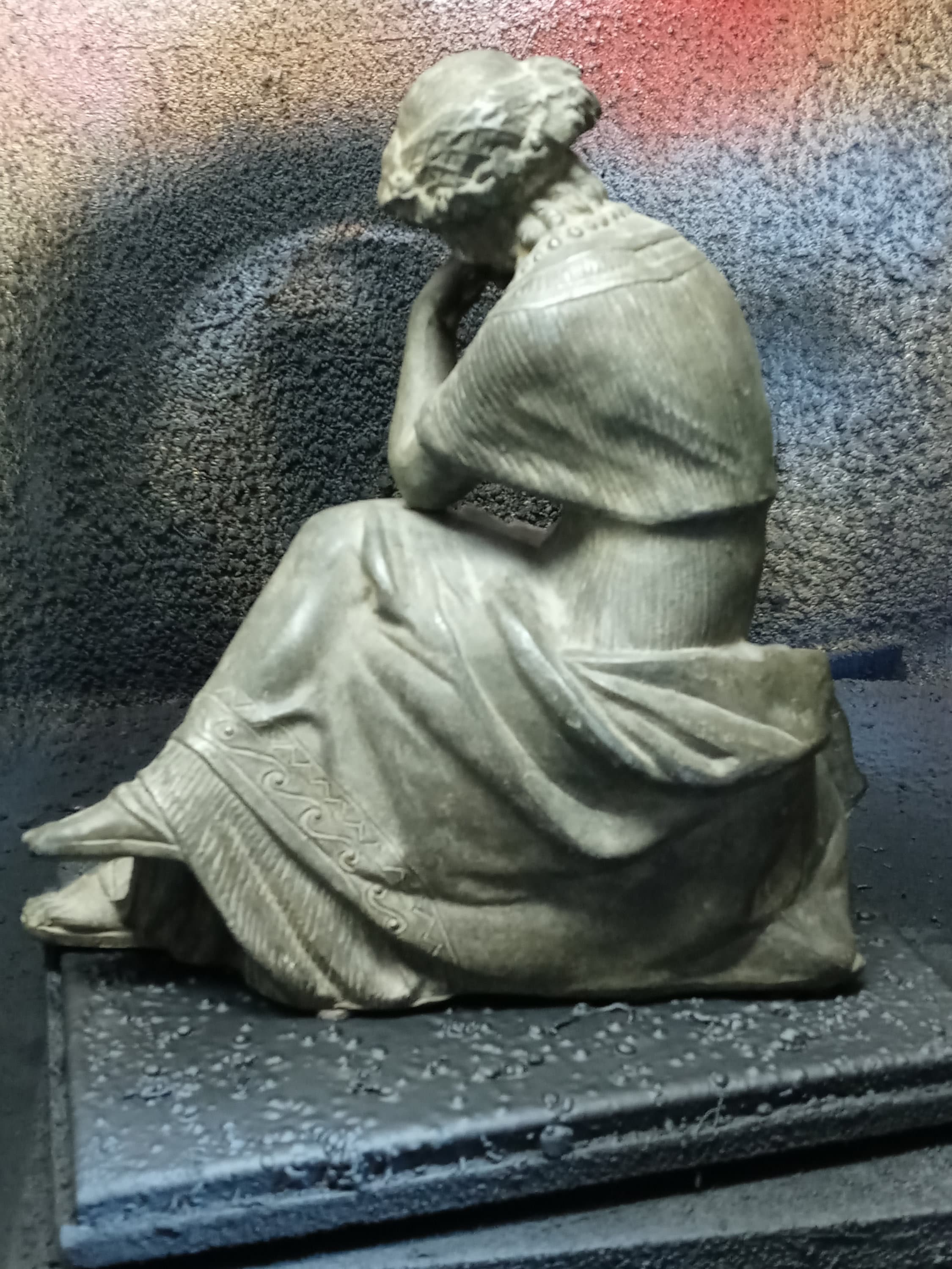 Spelter Clock Topper, Woman With Lyre, Original Finish - Etsy