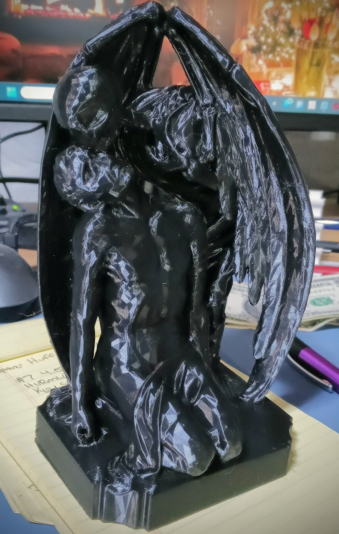 The Kiss of Death Winged Skelton - Etsy