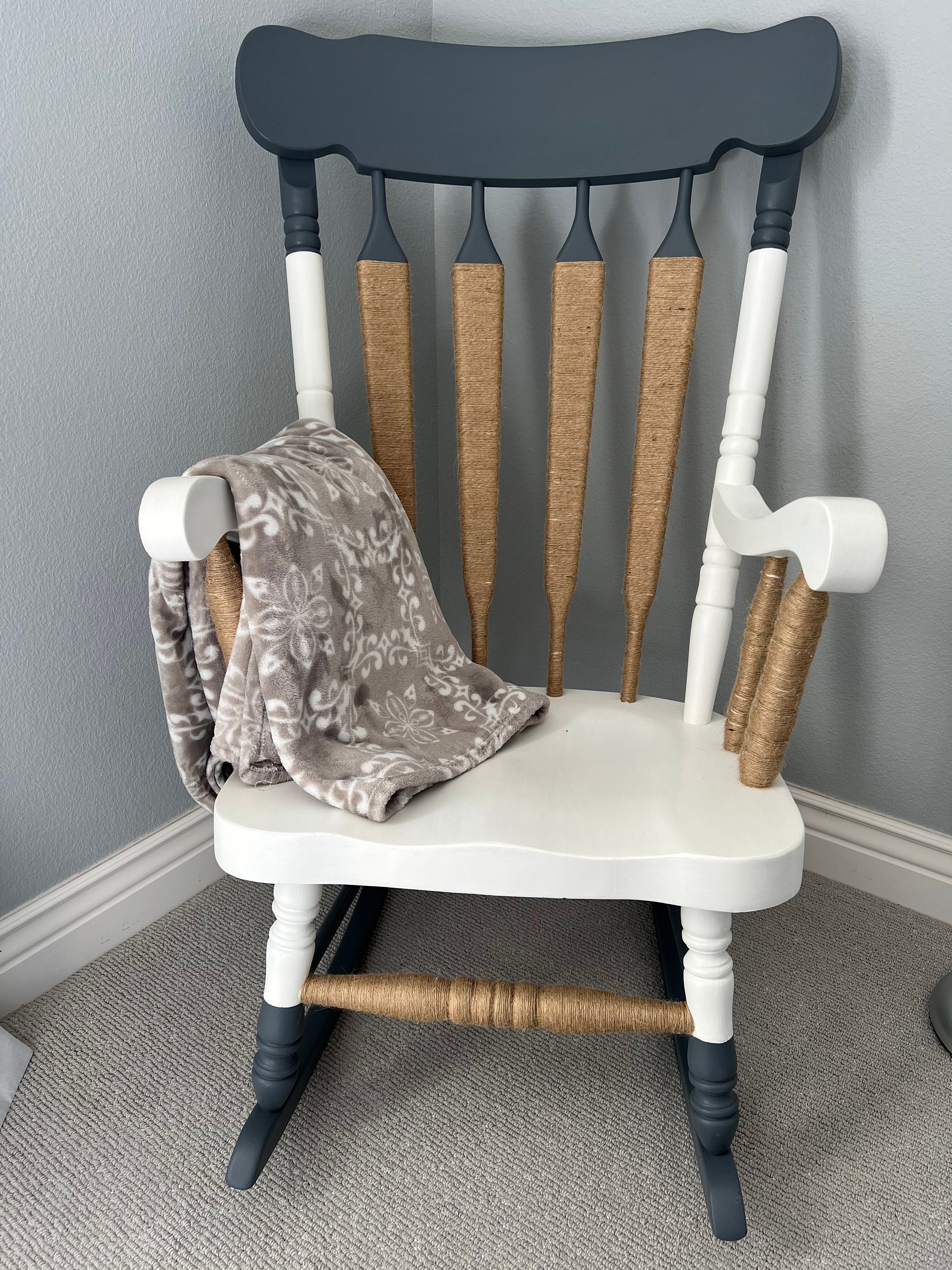 Refinished Oak Rocking Chair - Etsy