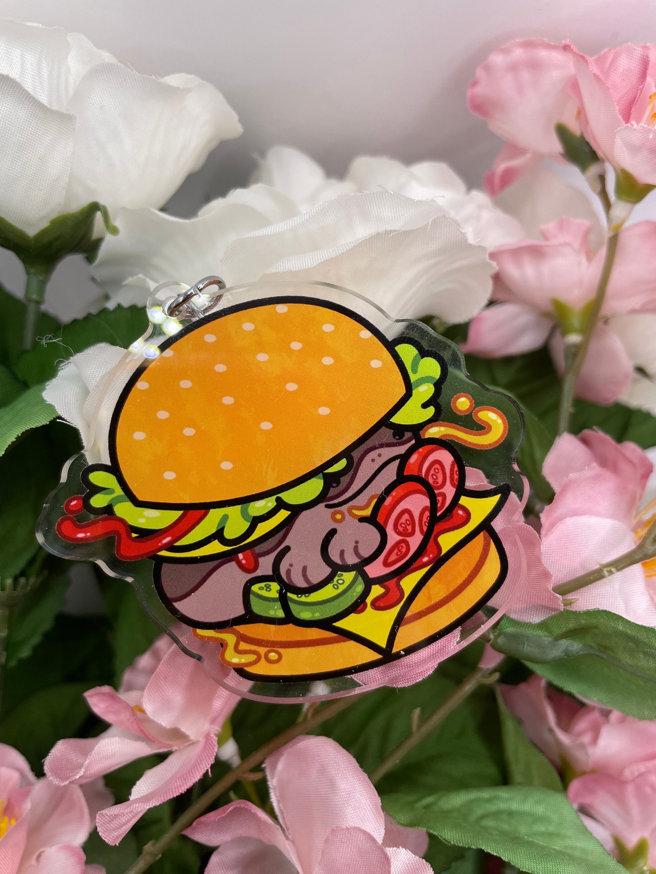 Clodsire Burger Acrylic Keychain Pokemon S/V Clodsire - Etsy