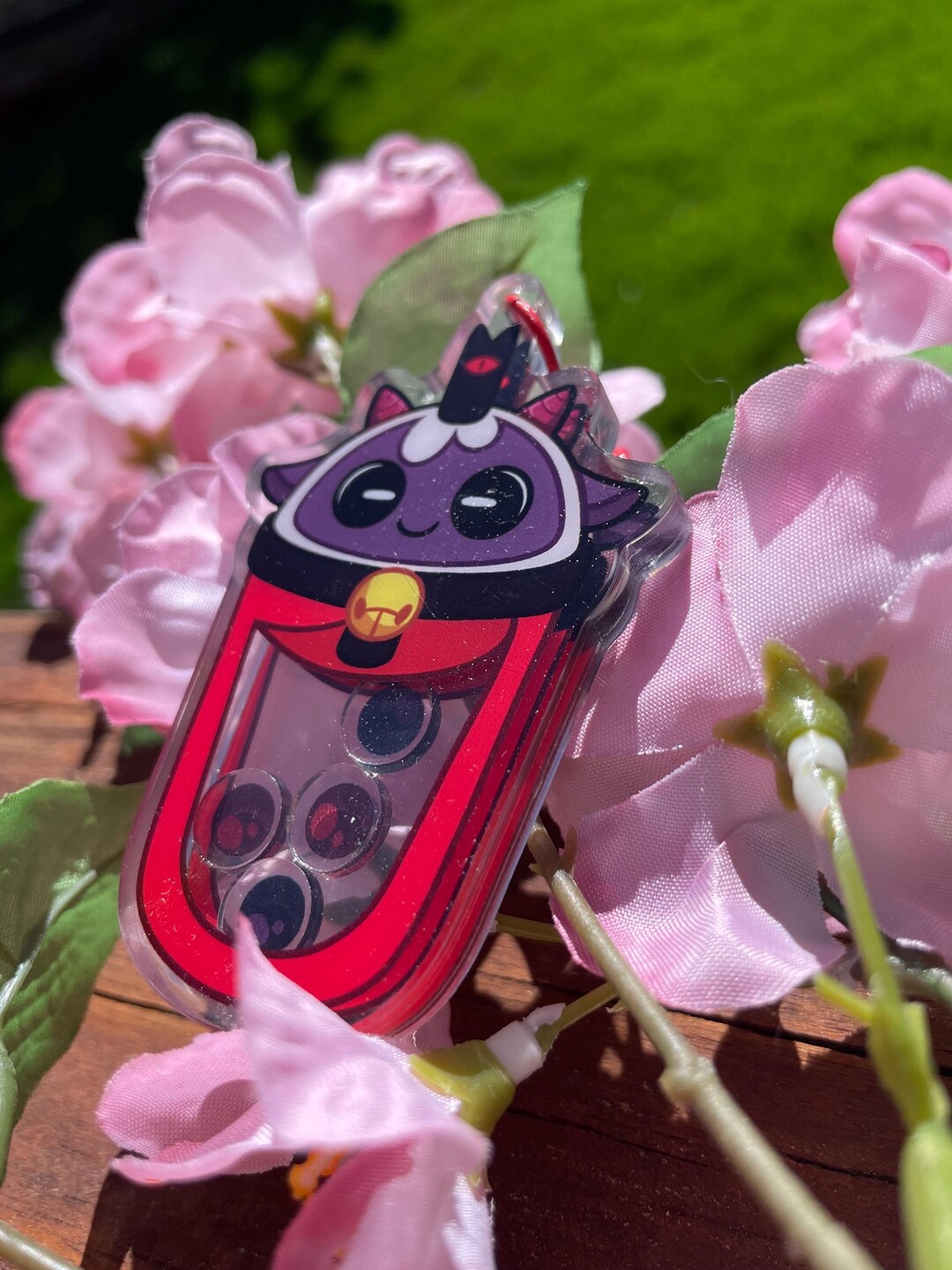 COTL Boba Shaker Charm | Cult of the Lamb Acrylic Shaker Charm Boba Tea ...