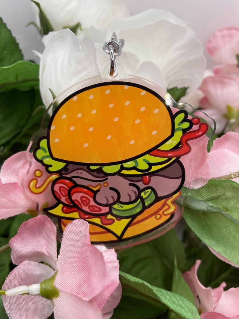 Clodsire Burger Acrylic Keychain Pokemon S/V Clodsire - Etsy
